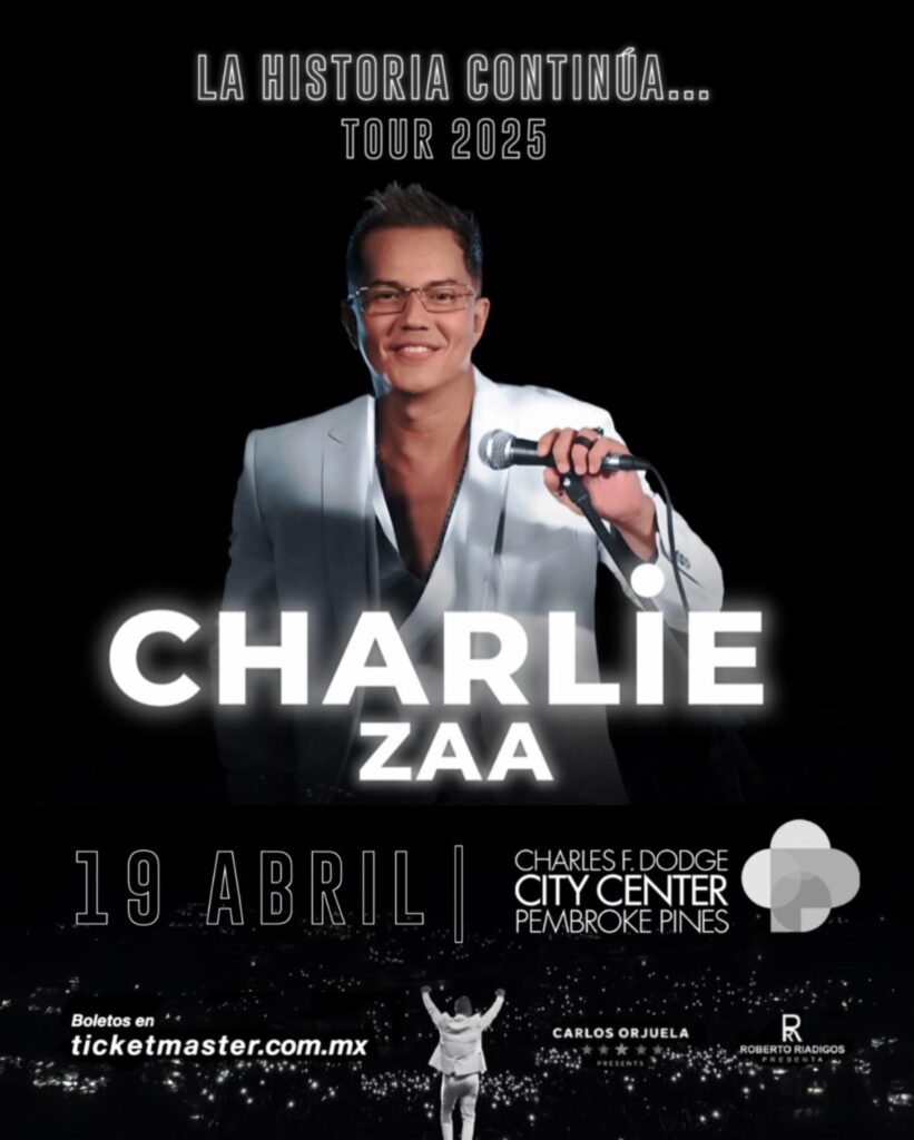 CHARLIE ZAA llega a Pembroke Pines en su concierto #LaHistoriaContinúa ...
